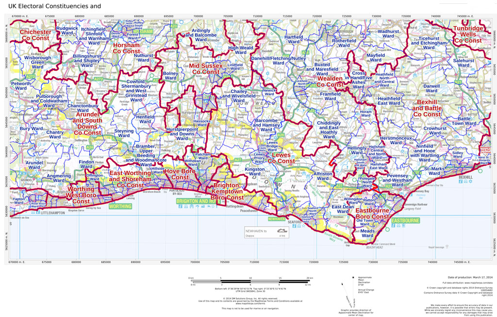UK Electoral Constituencies, Wards/Divisions : XYZ Maps