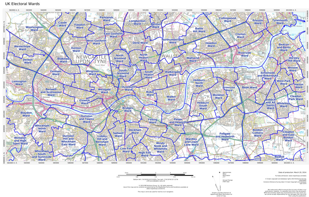 UK Electoral Wards/Divisions : XYZ Maps