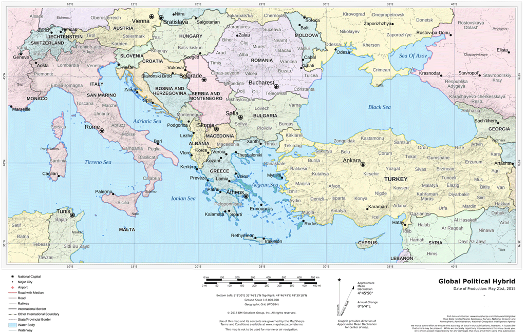 World Political with Relief : XYZ Maps