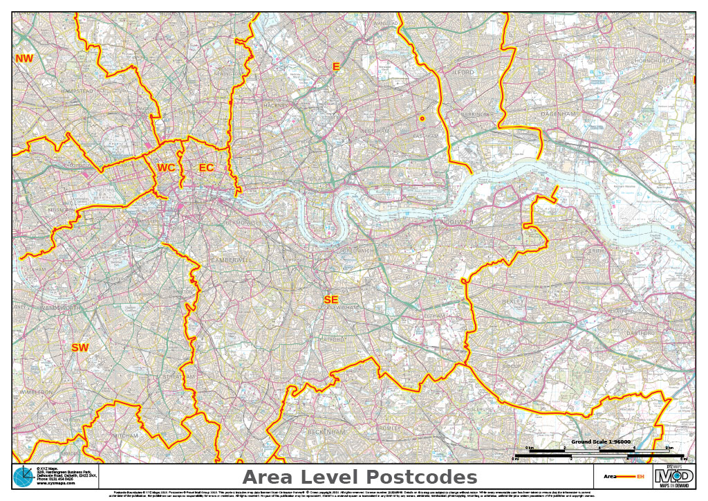 XYZ Postcode Areas : XYZ Maps