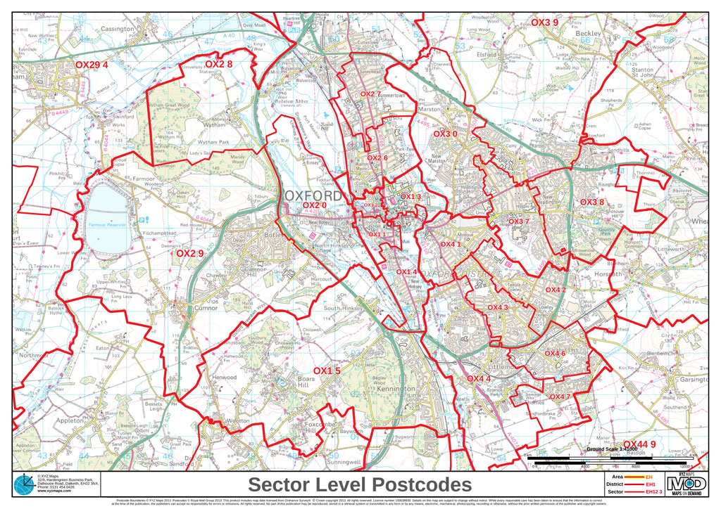 XYZ Postcode Sectors : XYZ Maps