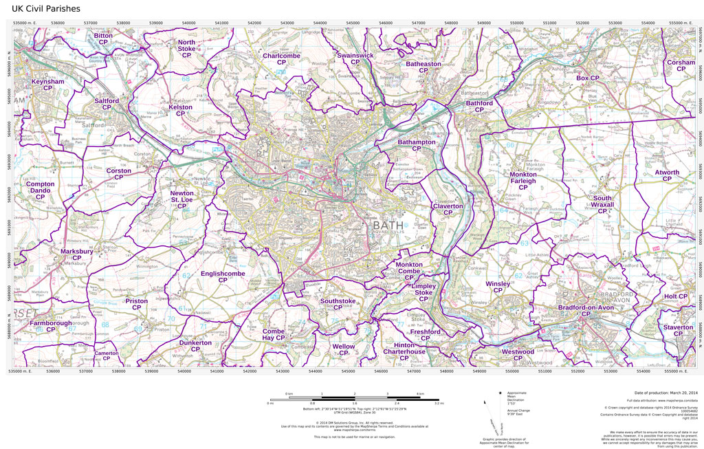 UK Civil Parishes : XYZ Maps
